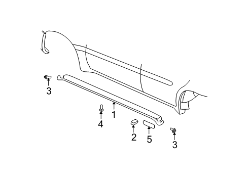 68078088AB - Genuine Mopar RAIL-LUGG RACK CROSS