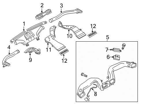 68145441AC - Genuine Mopar ABSORBER-FRONT ENERGY