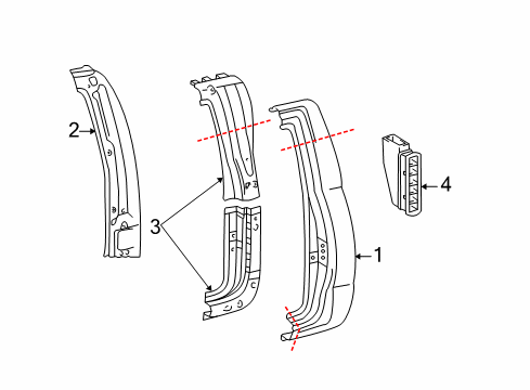 68223469AA - Genuine Mopar BRACKET-FASCIA