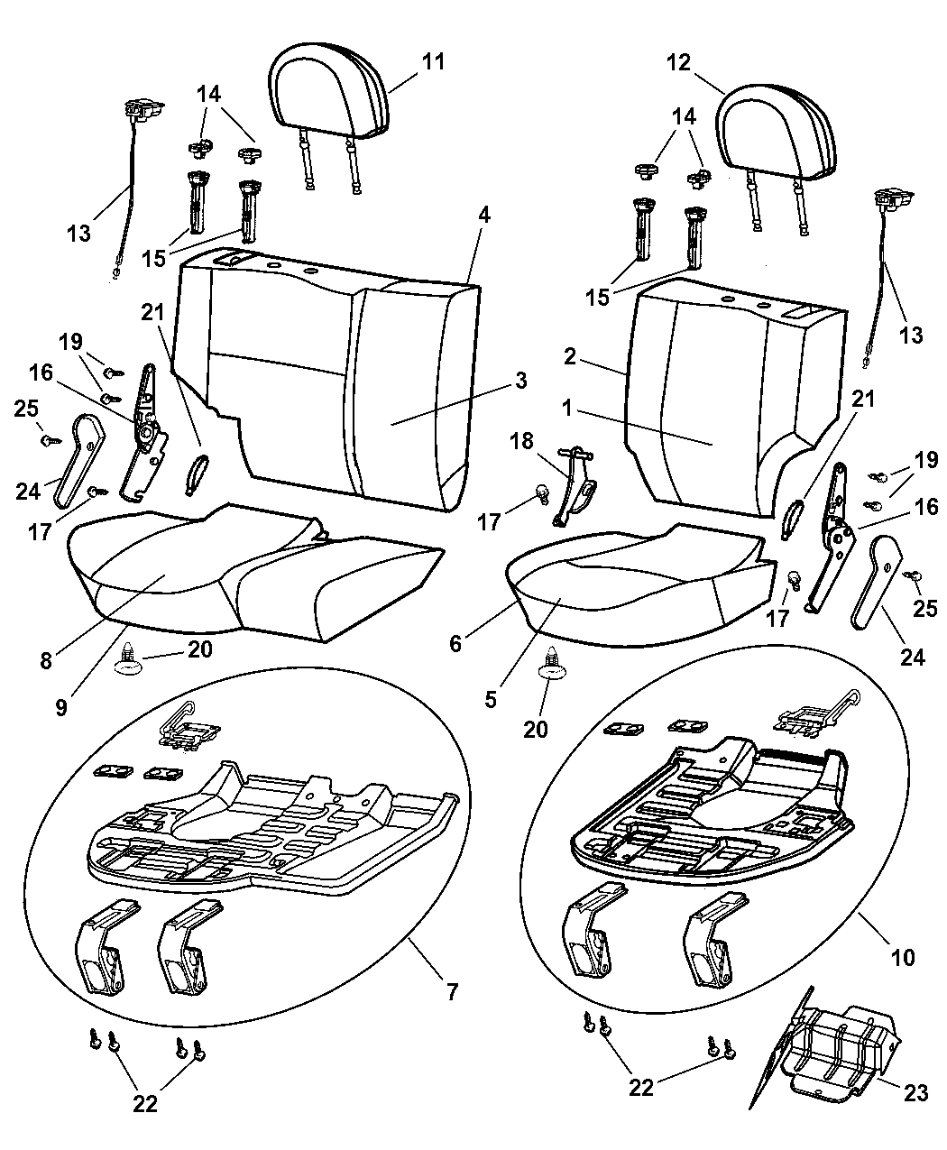 5115713AK - Genuine Mopar HINGE-LOWER DOOR