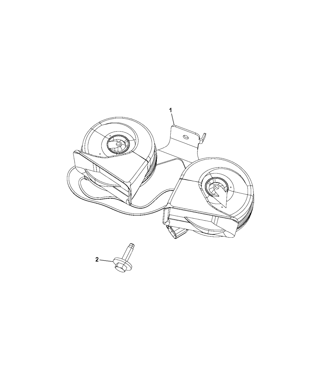 55315153AF - Genuine Mopar SILENCER-REAR SHELF