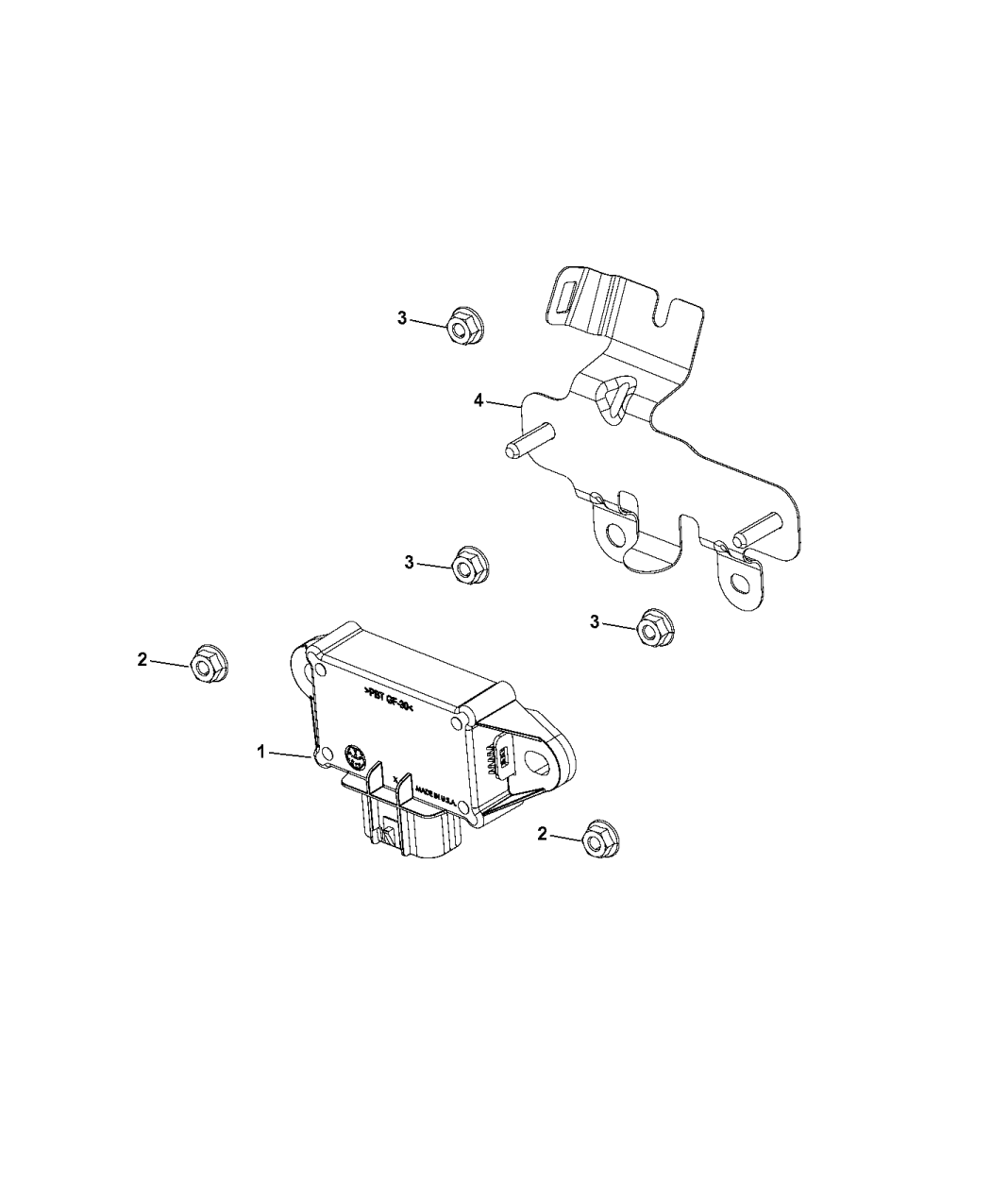 Mopar Door Hinge - Guaranteed Genuine from MoparPartsGiant.com