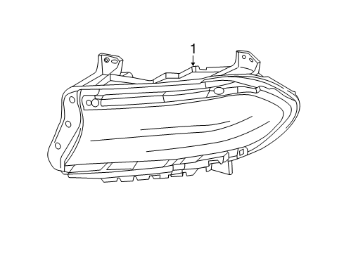 68214397AD - Genuine Mopar Composite Headlamp