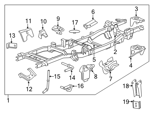 68461409AA - Genuine Mopar Frame-Chassis