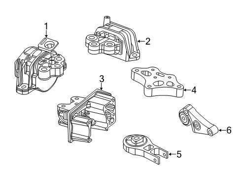 68254674AA - Genuine Mopar DAMPER-Engine Mount