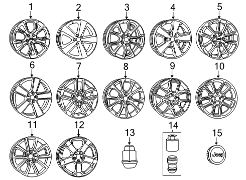5XJ101XFAA - Genuine Mopar Wheel-Aluminum