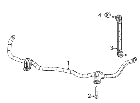 68503551AA - Genuine Mopar Stabilizer Bar Link