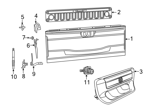 68312079AK - Genuine Mopar Latch-TAILGATE