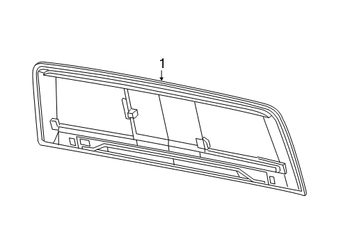 68343605AH - Genuine Mopar BACKLITE-BACKLITE