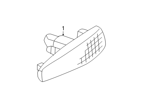 8351A065 - Genuine Mopar Lamp-Side Turn Signal