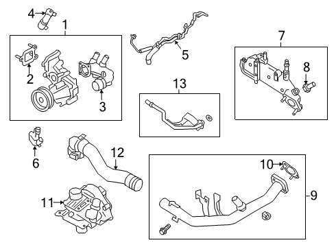 68346393AA - Genuine Mopar Gasket-COOLANT Tube