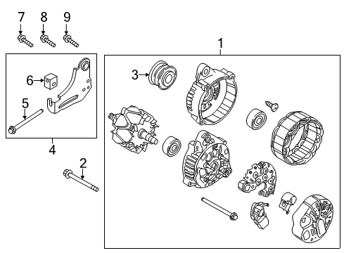 3746222000 - Genuine Mopar Bolt-Gene-Bolt-Generator Adjust