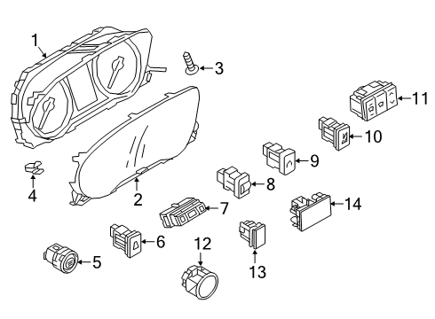 8050A083 - Genuine Mopar Plug-Instrument Panel Switch