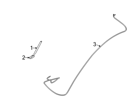 8723A122 - Genuine Mopar Latch Kit-Antenna