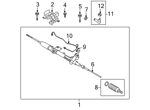 4422A052 - Genuine Mopar Tie Rod E-Tie Rod