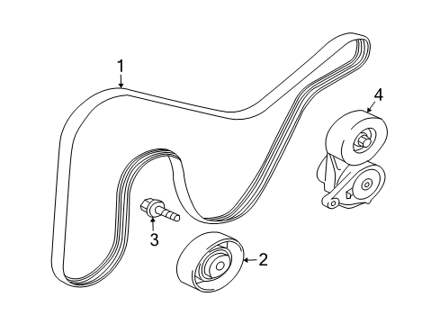 MN149179 - Genuine Mopar TENSIONER-ALTERNATOR Drive Belt Auto