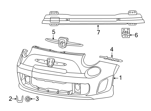 68074194AB - Genuine Mopar Fascia Support Bracket