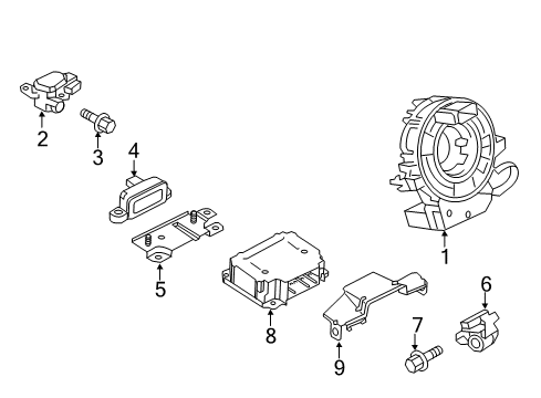 8651A166 - Genuine Mopar Sensor-Side Air Bag