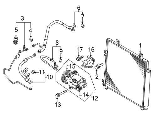 7812A339 - Genuine Mopar CONDENSER-A/C REFRIGERANT