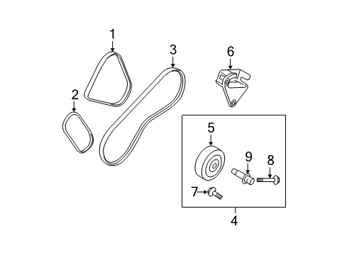 977131E000 - Genuine Mopar V Belt