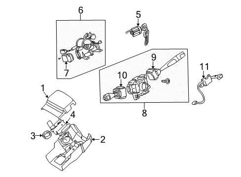 8614A001 - Genuine Mopar Switch-Turn Signal Lamp & Lighting