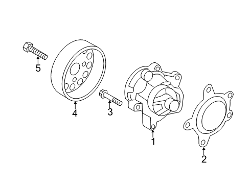 252212B700 - Genuine Mopar COOLANT P-COOLANT Pump