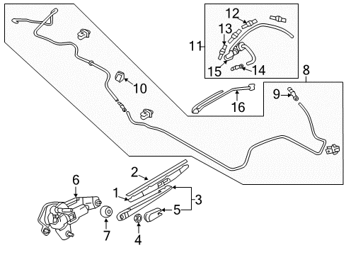 MB848908 - Genuine Mopar Nozzle-Window Washer Tube