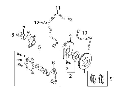3880A018 - Genuine Mopar Front Wheel Hub