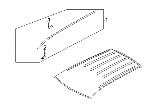 7400A158 - Genuine Mopar Molding-Drip MOULDING