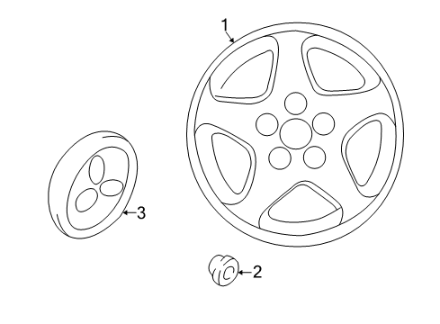 MR992254 - Genuine Mopar Cap-Disc Wheel