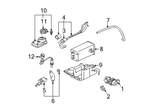8657A008 - Genuine Mopar Valve-Fuel Vapor Control