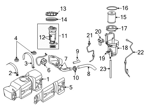 RL003468AB - Genuine Mopar Fuel Pump Module/Level Unit