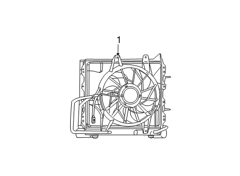 5096197AB - Genuine Mopar Radiator Cooling Fan