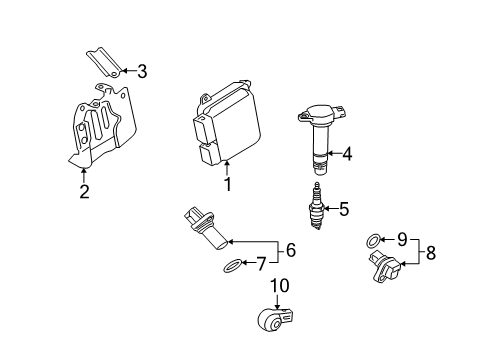 1865A040 - Genuine Mopar Sensor-Engine Control Knock