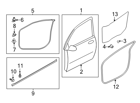 MR573227 - Genuine Mopar STOP/BUMP-Front Door