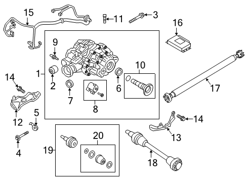 68315367AA - Genuine Mopar ACTUATOR-Axle Locker