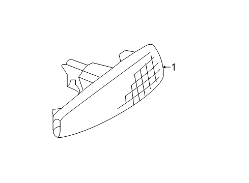 8351A039 - Genuine Mopar Lamp-Side Turn Signal