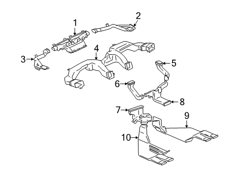MR568876 - Genuine Mopar Duct-VENTILATOR Air Distribution