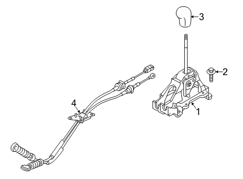 2450A056 - Genuine Mopar Lever-M/T GEARSHIFT