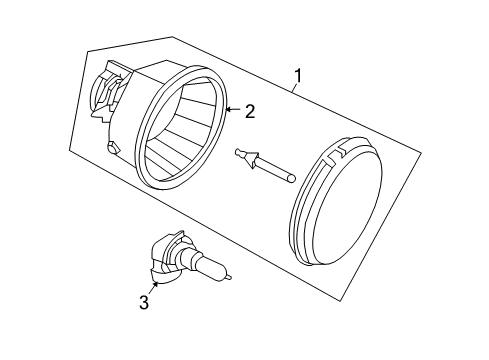 68003330AA - Genuine Mopar Fog Lamp Bracket