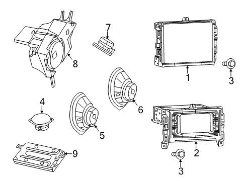 68270663ZF - Genuine Mopar Multi Media Radio