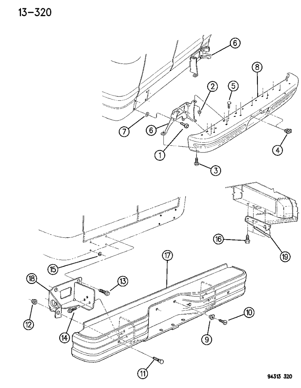 55076396 - Genuine Mopar Pad-Rear Bumper