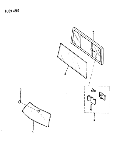 Glass - 1989 Jeep Comanche