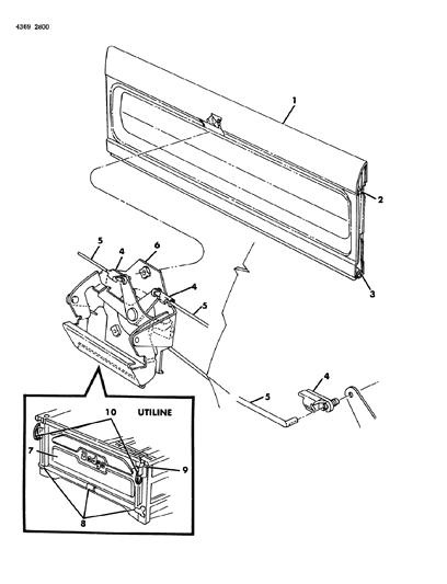 Tailgate - 1985 Dodge W250