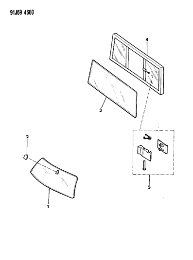 Glass - 1991 Jeep Comanche