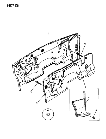 Cowl Panel & Silencers - 1990 Dodge Dakota