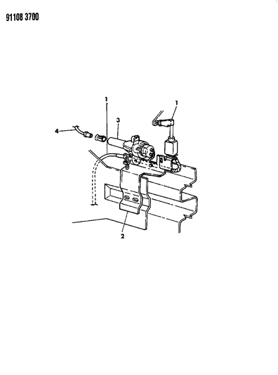 Illuminated Door Lock Light - 1991 Chrysler TC Maserati