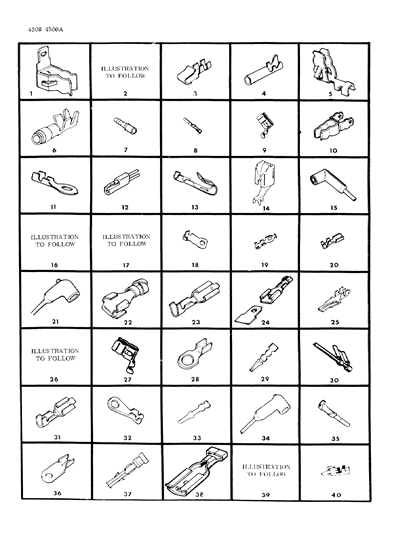Terminals - Wiring - 1984 Dodge Ramcharger
