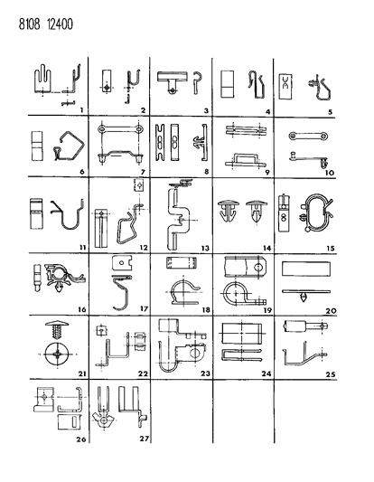 Wiring Clips - 1988 Chrysler LeBaron Base