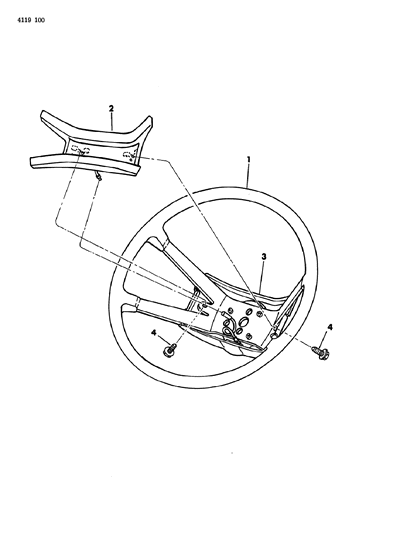 Steering Wheel - 1984 Dodge Omni